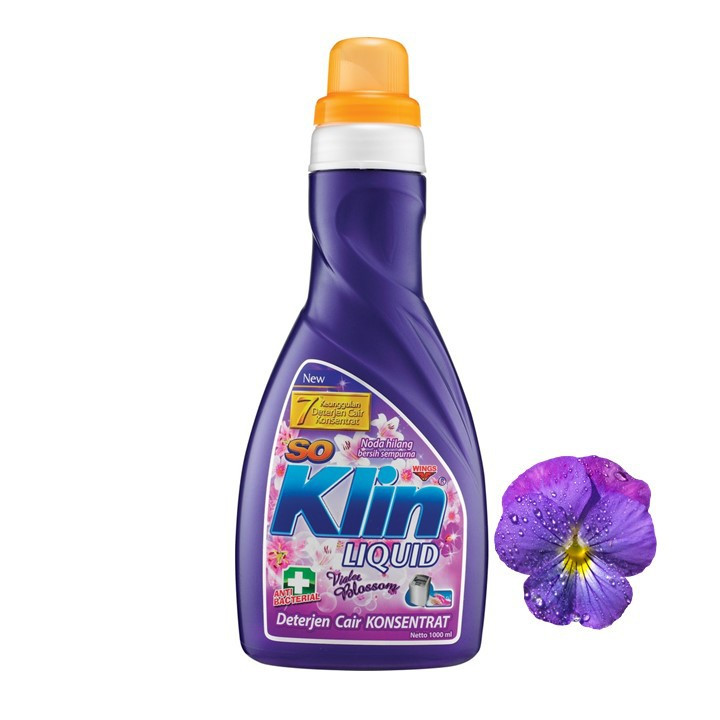 Mega Swalayan - SOKLIN LIQ DET VIOLET BTL 1L X 6