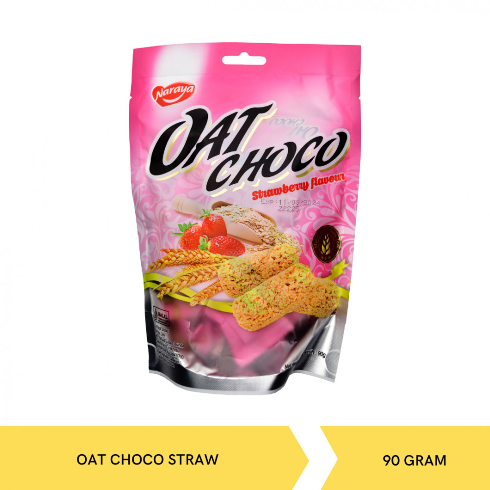 Mega Swalayan - NARAYA OAT CHOCO STRAW 90G X24