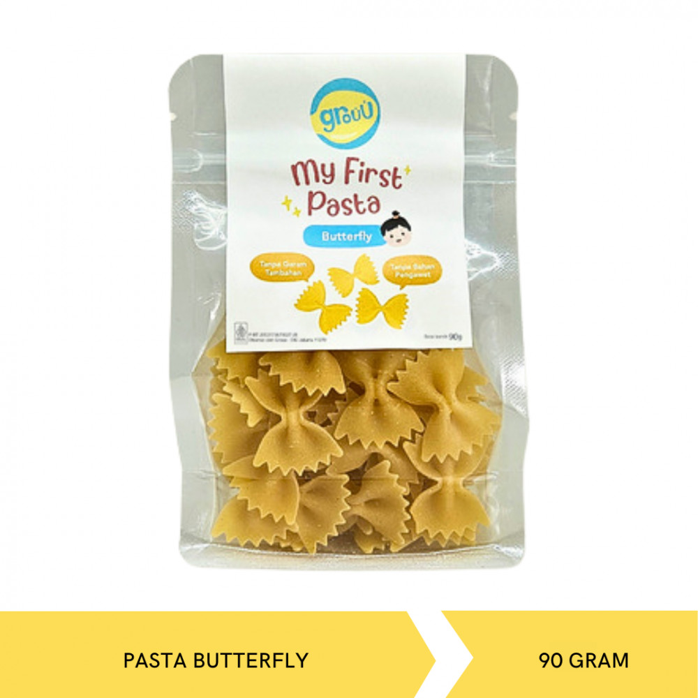 Mega Swalayan - GROUU MY FIRST PASTA BUTTERFLY 90G X 12
