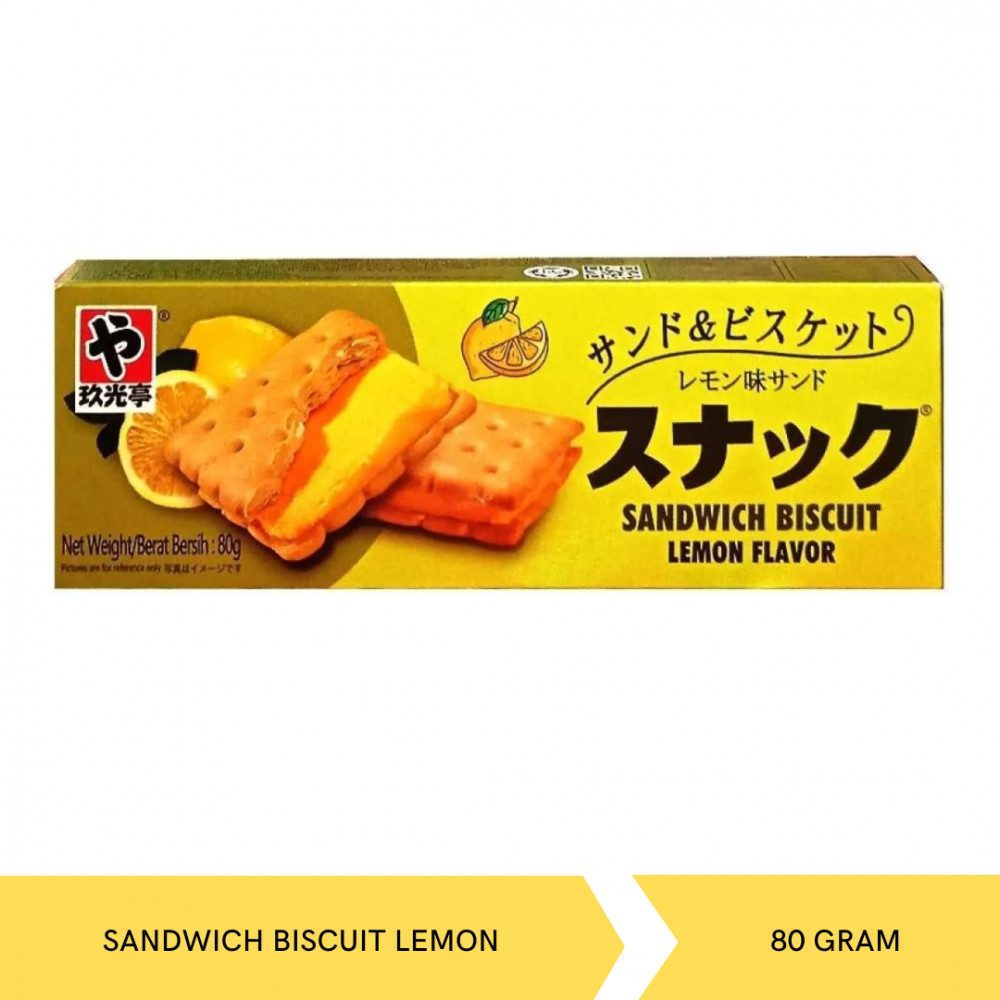 Mega Swalayan - JGT SANDWICH BISCUIT LEMON 80G X 24