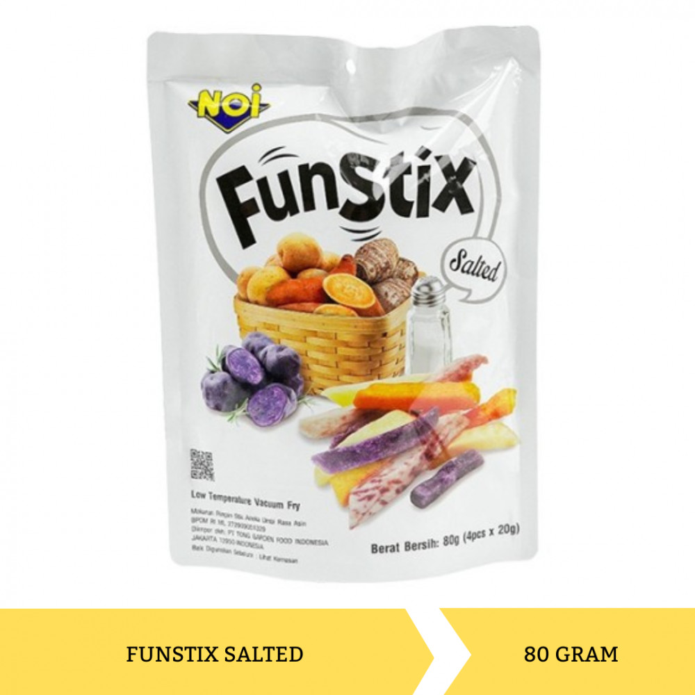 Mega Swalayan - NOI FUN STIX SALTED 80G X 16