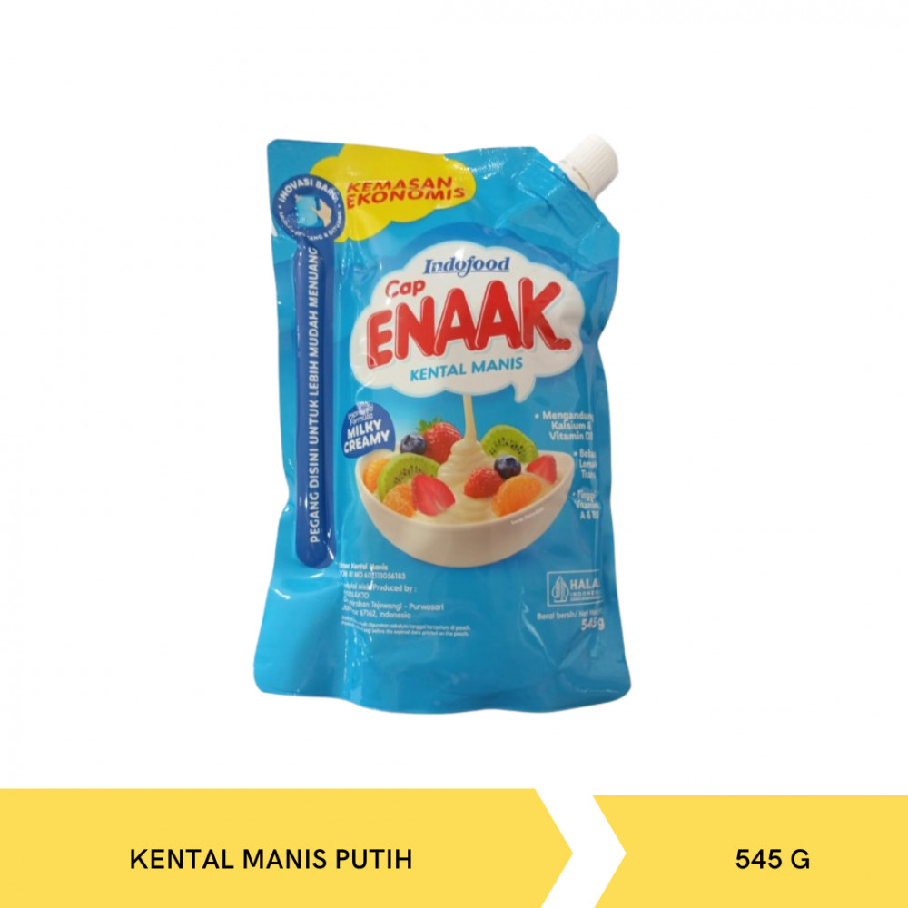 Mega Swalayan - ENAAK KRIMER KM PUTIH POUCH 545G X 24