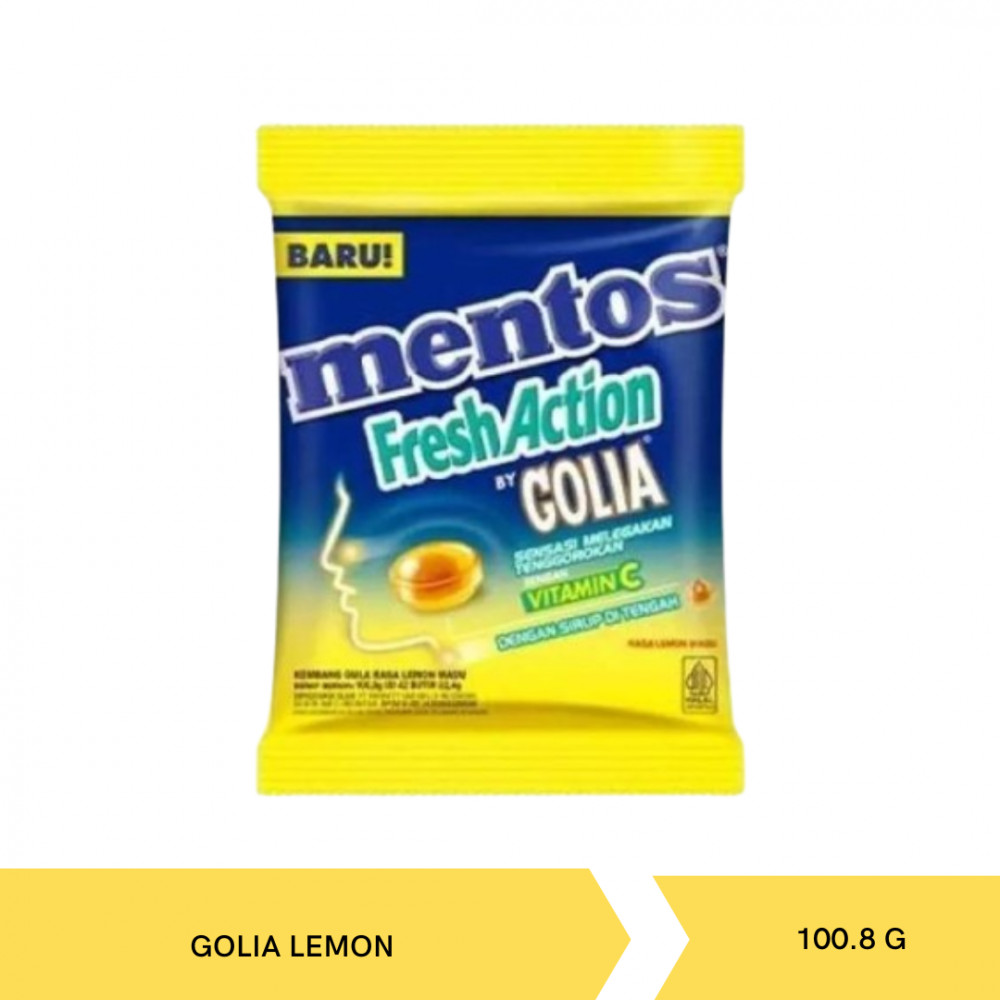 Mega Swalayan - MENTOS FRESH ACT. GOLIA LEMON 100.8GX24