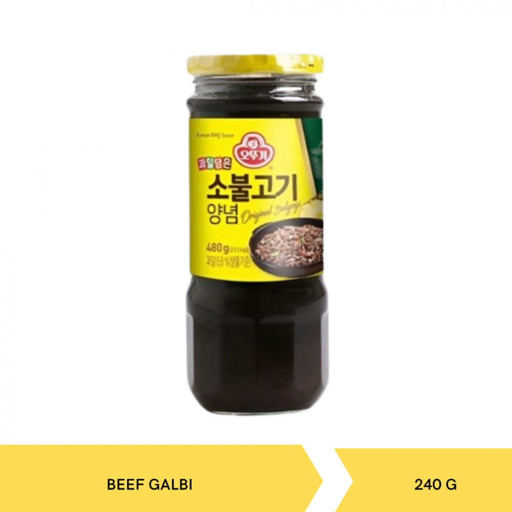 Mega Swalayan - OTTOGI KOREAN BBQ SAUCE BEEF GALBI 240G X15