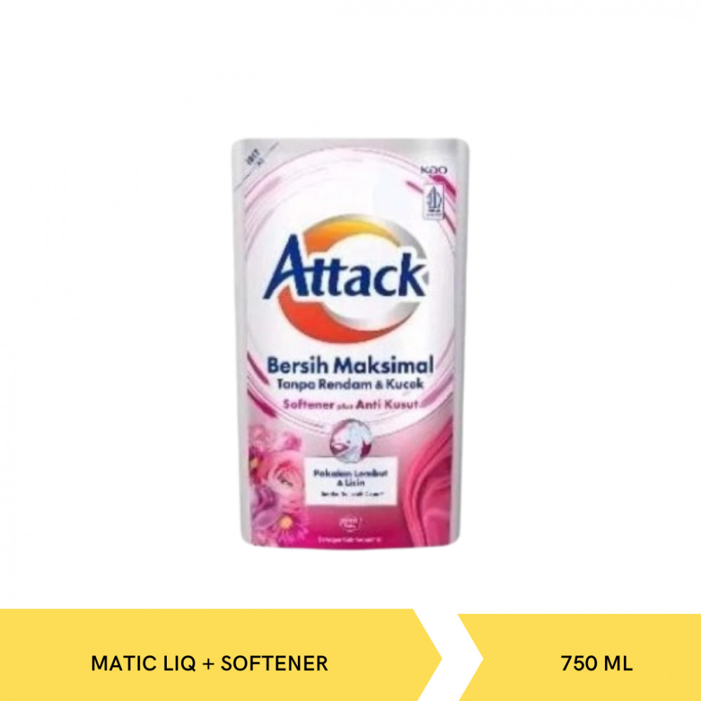 Mega Swalayan - ATTACK MATIC LIQ PLUS SOFTENER 750ML X 12