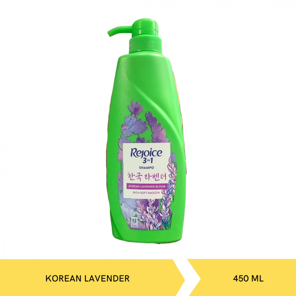 Mega Swalayan - REJOICE SHP KOREAN LAVENDER PUMP 450ML X 9