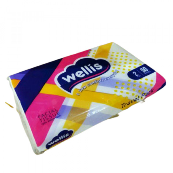 Mega Swalayan - WELLIS FACIAL TISSUE TRAVEL PACK 50`S X 48