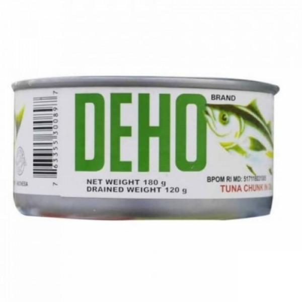 Mega Swalayan - DEHO CHUNK LIGHT TUNA IN OIL 180G X 48