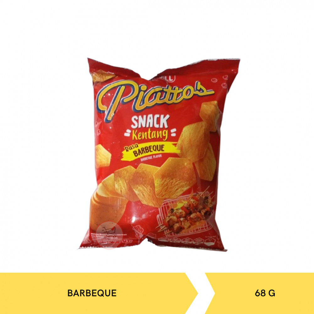 Mega Swalayan - PIATTOS SNACK KENTANG BBQ 68G X 30