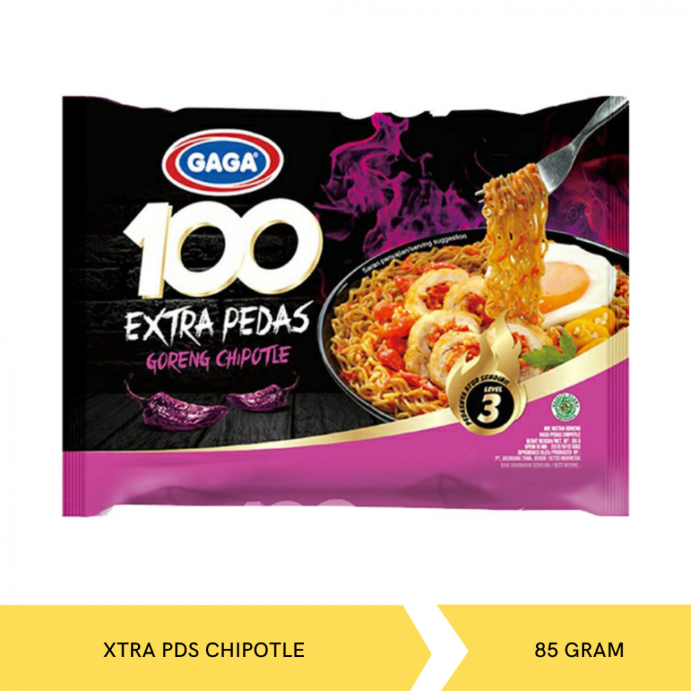 Mega Swalayan - GAGA 100 MIE GRG XTRA PDS CHIPOTLE 85G X 40