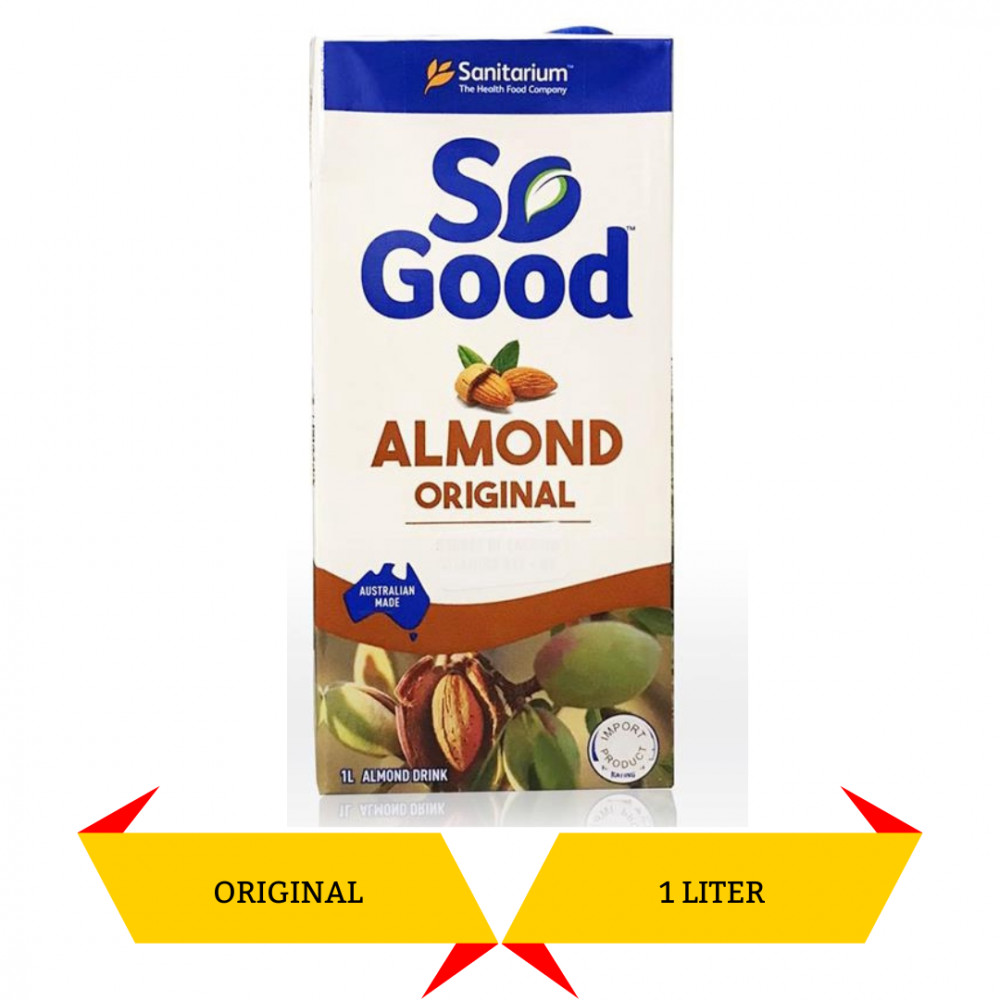 Mega Swalayan - SO GOOD ALMOND ORIGINAL DRINK AUSSIE 1L X 12