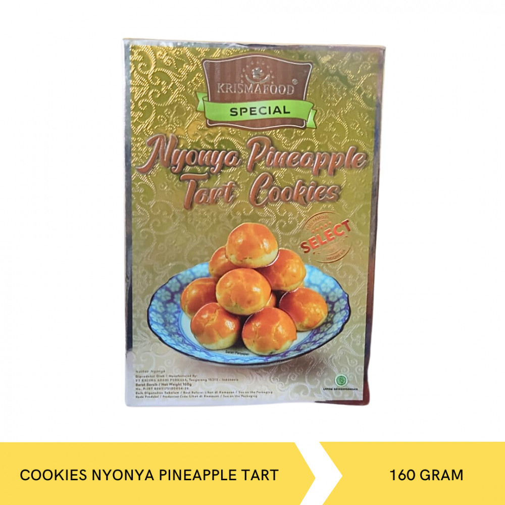 Mega Swalayan - KRISMA FOOD COOKIES NYONYA PINEAPPLE TART 160G X 24