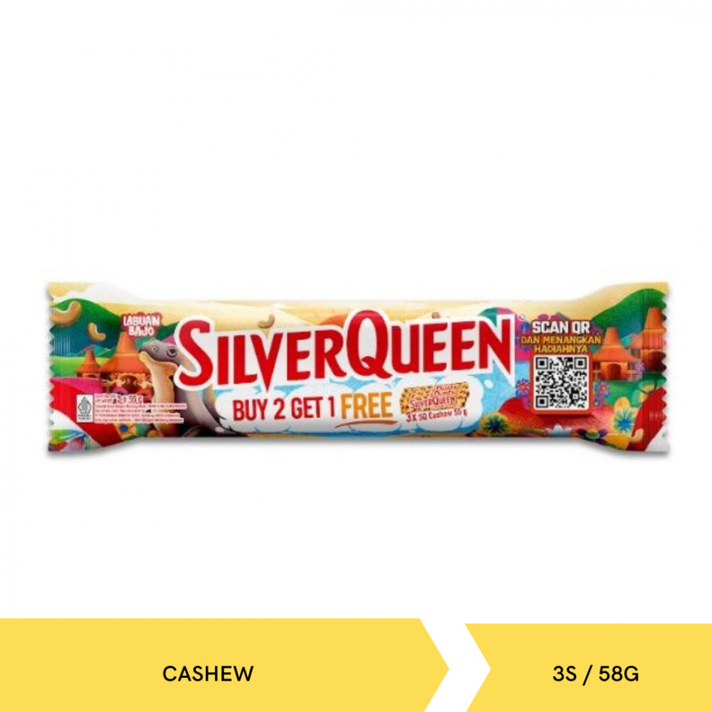 Mega Swalayan - SILVER QUEEN CASHEW B2G1 3S/58G X 48