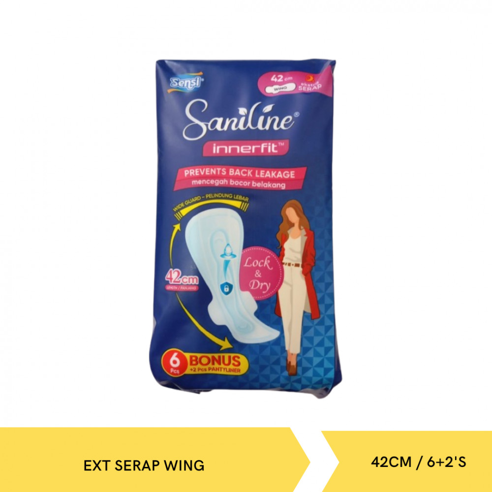 Mega Swalayan - SENSI SANILINE EXT SERAP WING 42CM/6+2`SX36