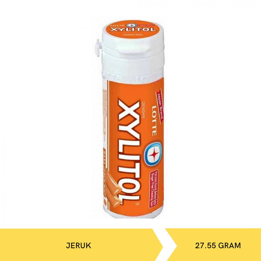 Mega Swalayan - LOTTE XYLITOL JERUK BTL 27.55G X 12