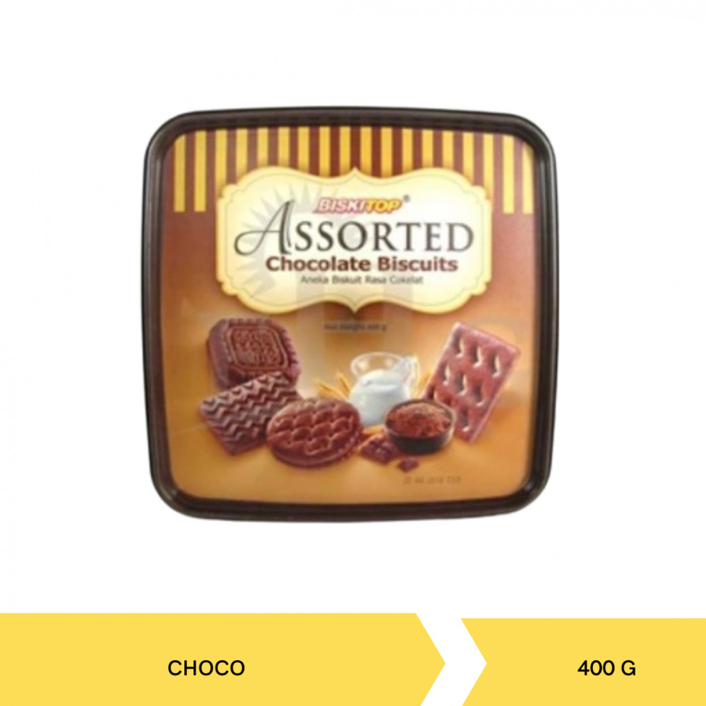 Mega Swalayan - BISKITOP BISCUIT ASS CHOCO 400G X 6