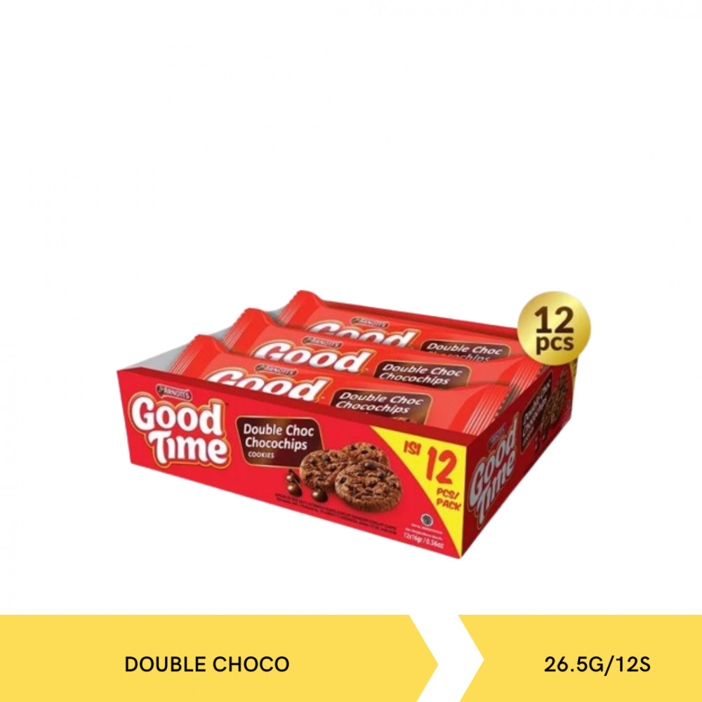 Mega Swalayan - GOODTIME COOKIES DOUBLE CHOCO 26.5G/12SX8