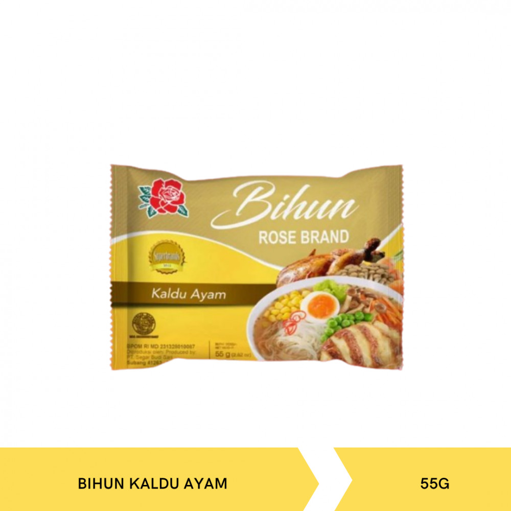 Mega Swalayan - ROSE BRAND BIHUN KALDU AYAM 55G X 40