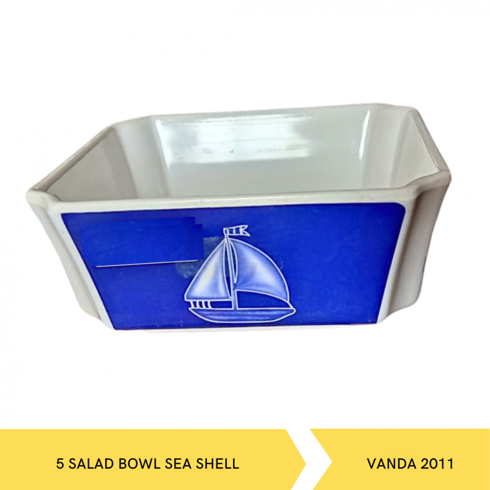 Mega Swalayan - VANDA 2011-5 SALAD BOWL SEA SHELL