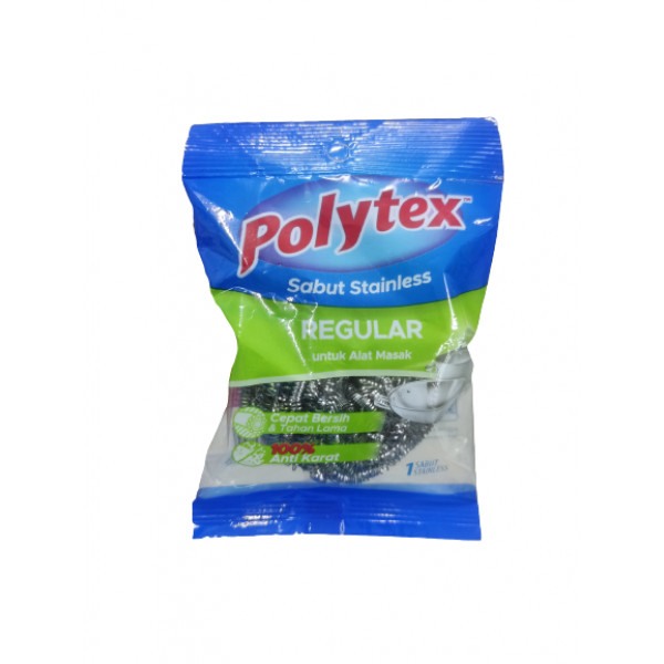 Mega Swalayan - POLYTEX SABUT STAINLESS REGULAR 12,5G X 72-DNR