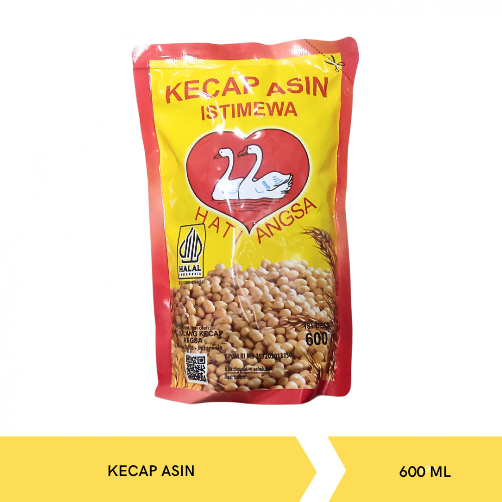 Mega Swalayan - ANGSA KECAP ASIN POUCH 600ML X 12