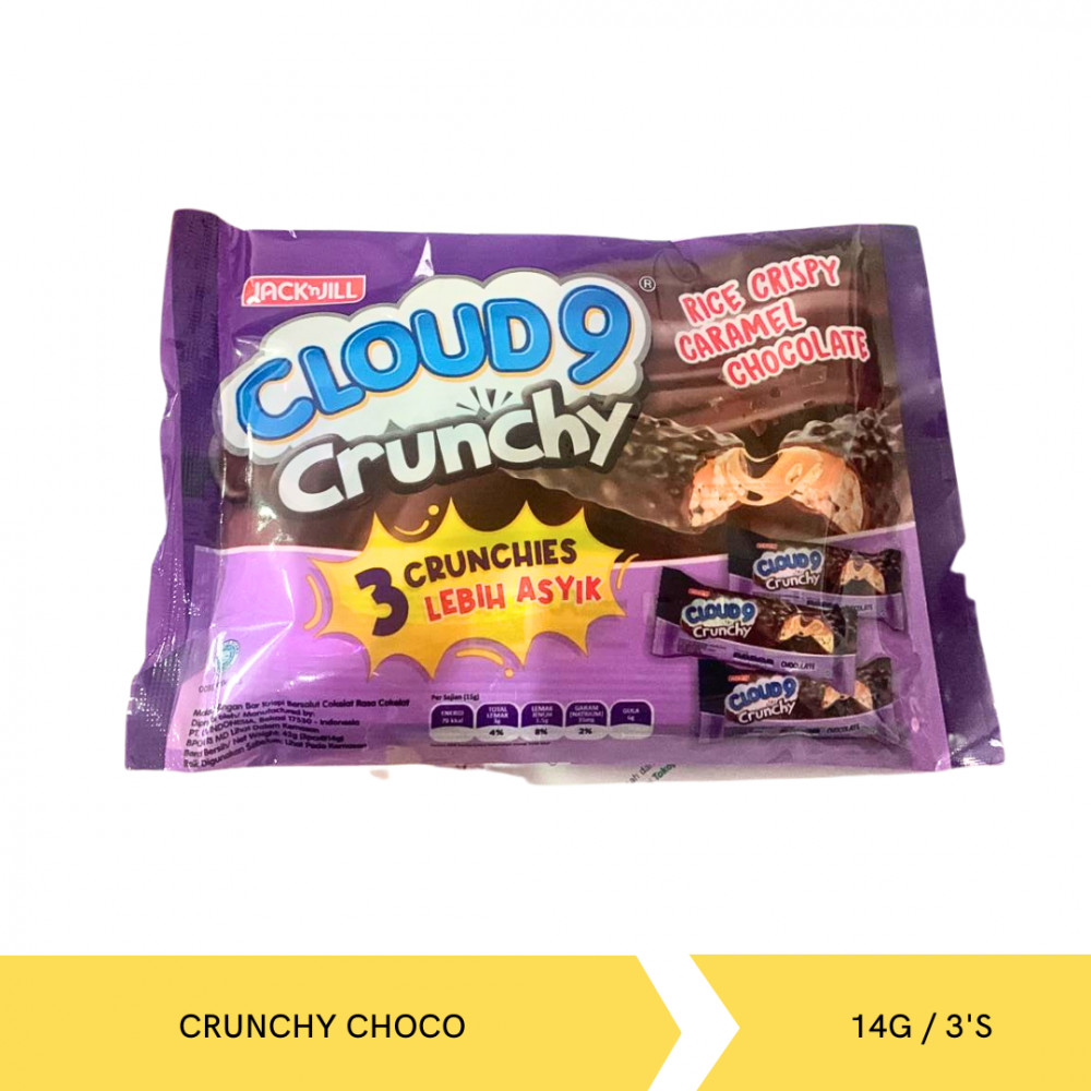 Mega Swalayan - CLOUD 9 CRUNCHY CHOCO 14G/3`S X 24
