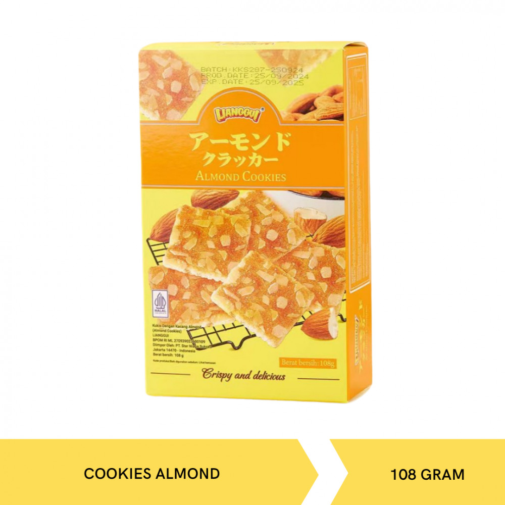 Mega Swalayan - LIANGGUI COOKIES ALMOND 108GX24