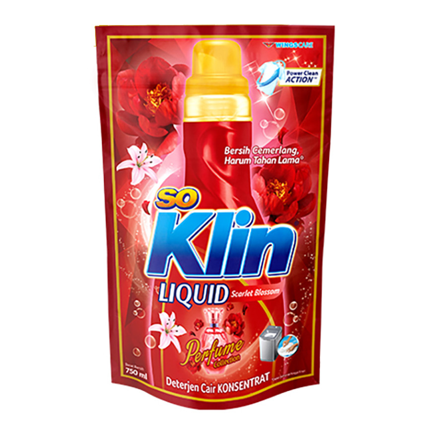 Mega Swalayan - SOKLIN LIQ DET SCARLET BLOSSOM 700ML X 6