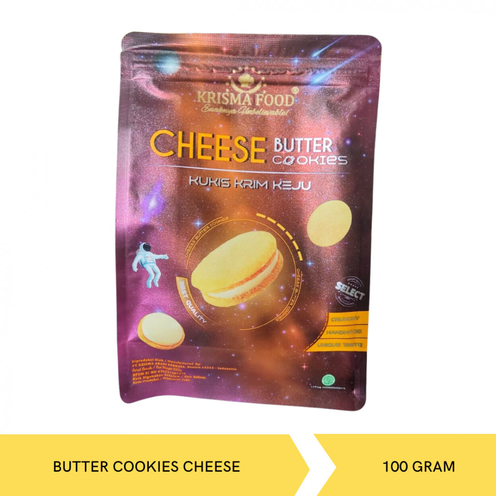 Mega Swalayan - KRISMA FOOD BUTTER COOKIES CHEESE 100G X 24