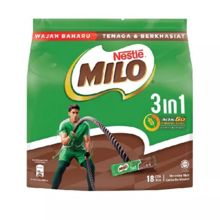 Mega Swalayan - NESTLE MILO 3IN1 MALAY PACK 33G/18`S X 24