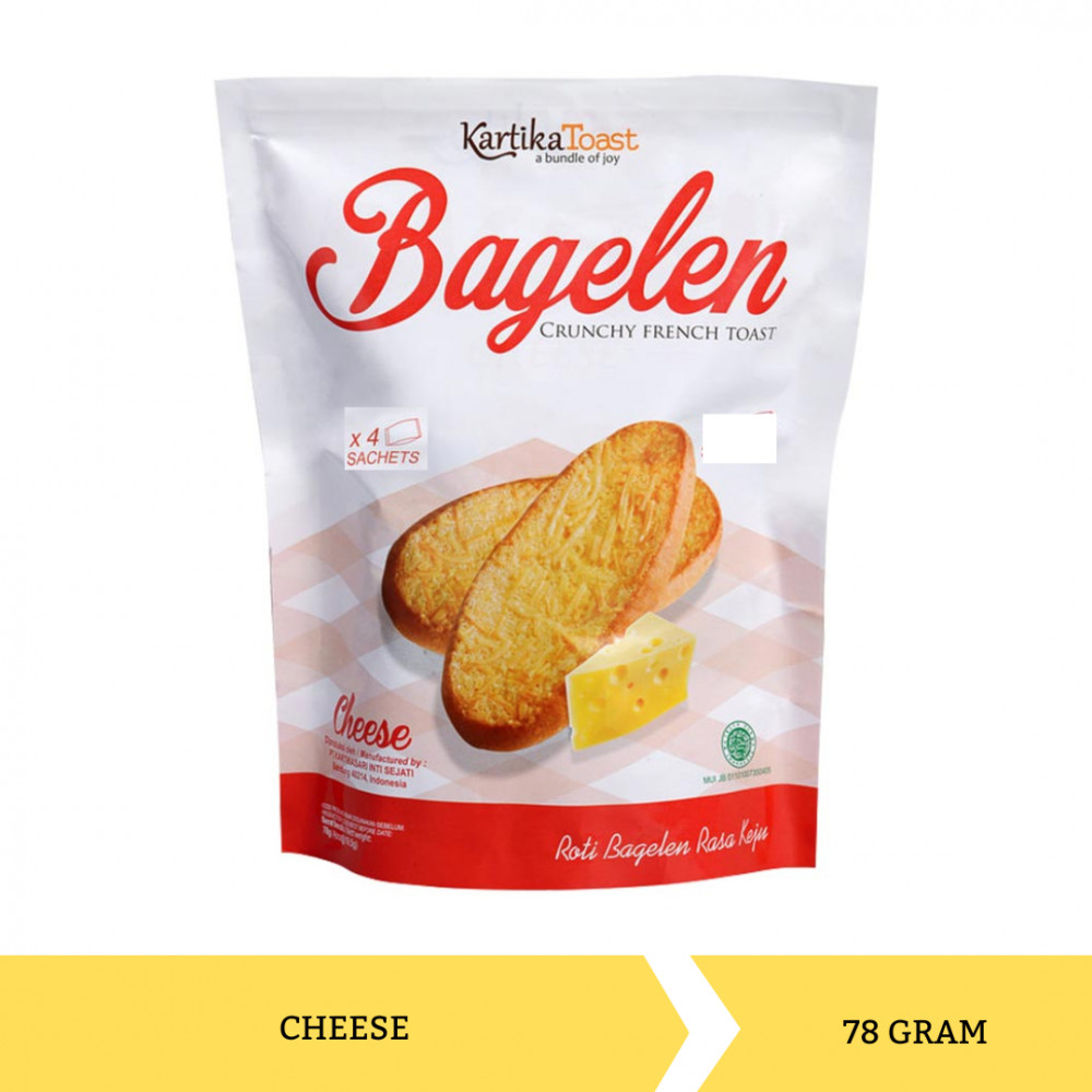 Mega Swalayan - KARTIKA TOAST BAGELEN CHEESE 78G X 12