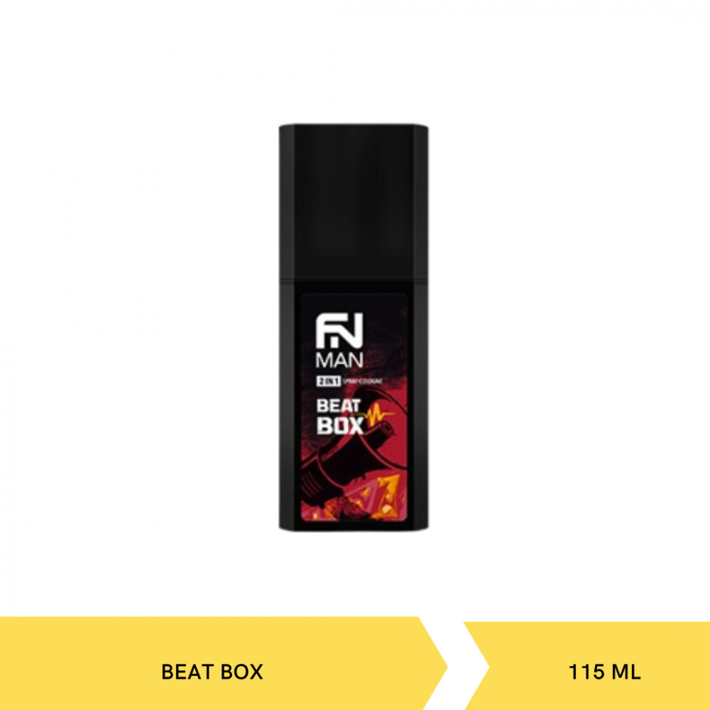 Mega Swalayan - FN MAN 2IN1 SPRAY COLOGNE BEAT BOX 115ML