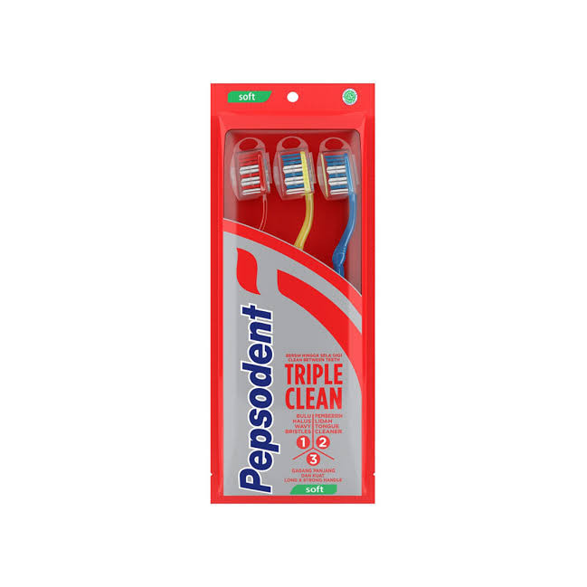 Mega Swalayan - PEPSODENT T.BRUSH TRIPLE CLEAN 3`S SOFT
