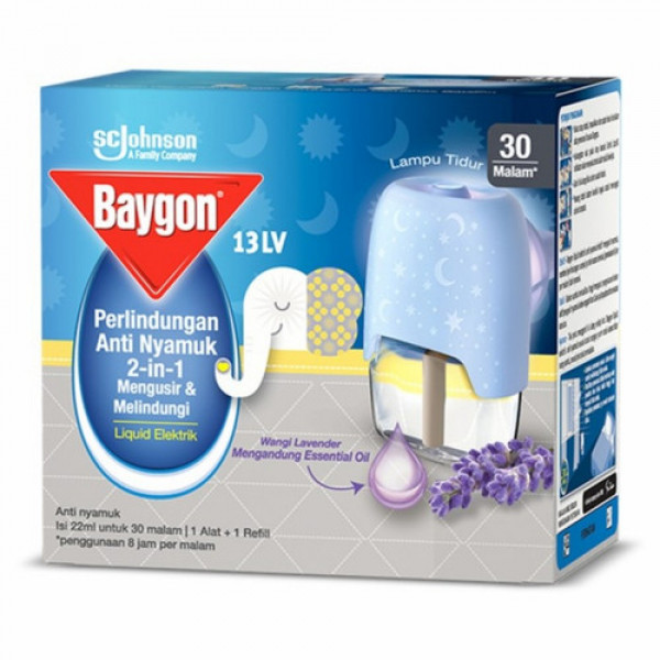 Mega Swalayan - BAYGON LIQ ELEKTRIK SET 2IN1 LAVENDER