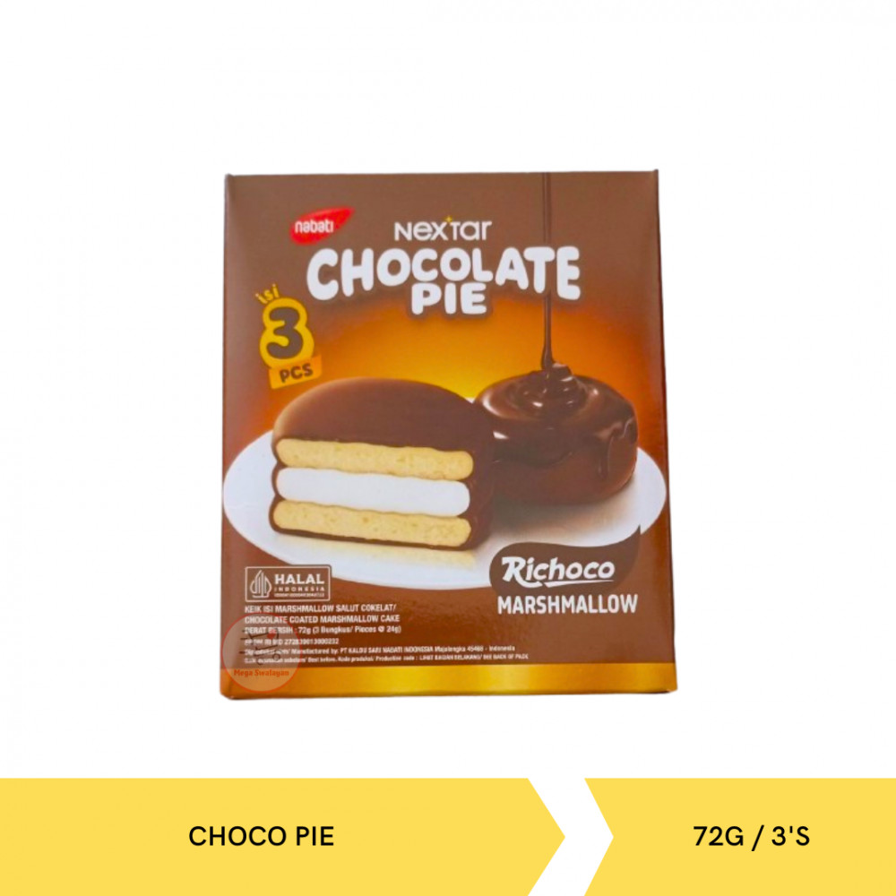Mega Swalayan - NEXTAR CHOCO PIE KTK 72G/3`S X 20
