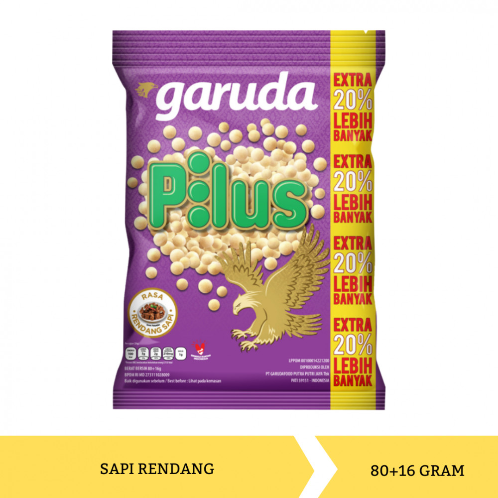 Mega Swalayan - GARUDA PILUS SAPI RENDANG 75+15G X 50