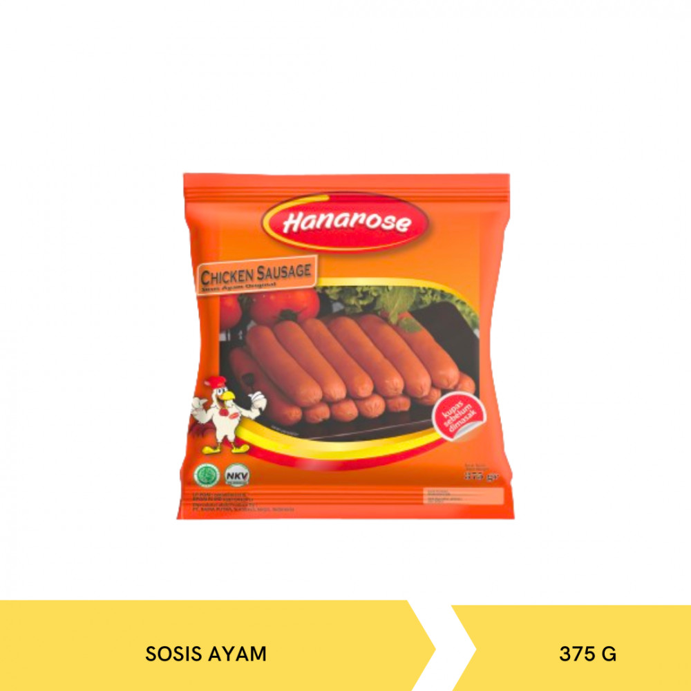 Mega Swalayan - HANAROSE SOSIS AYAM 375G X 15