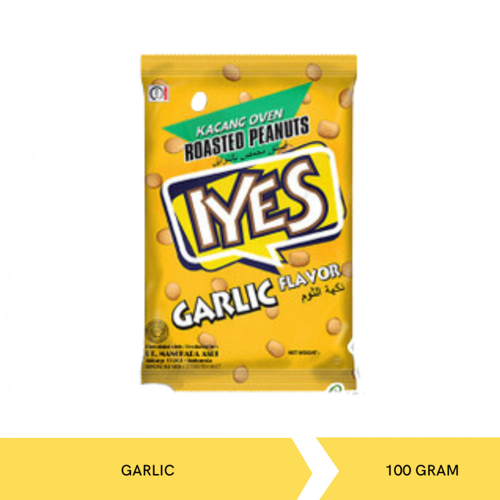 Mega Swalayan - IYES KACANG OVEN GARLIC 100G X 40