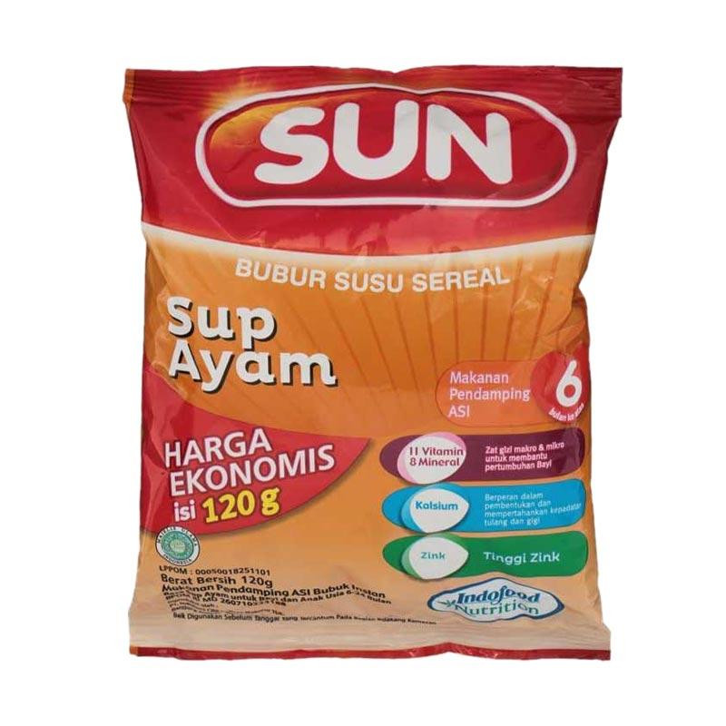 Mega Swalayan - SUN BUBUR 6+ SUP AYAM BAG 120G X 24