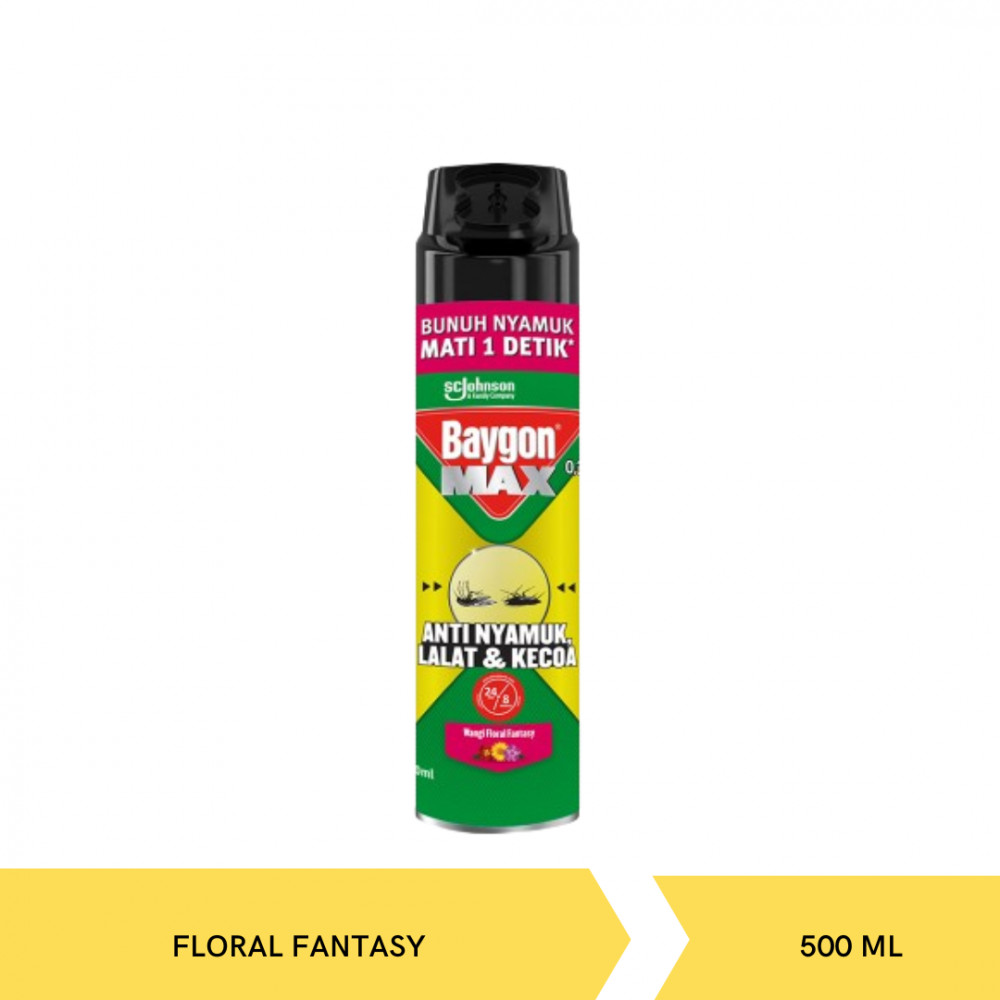 Mega Swalayan - BAYGON MAX FLORAL FANTASY 500ML X 12