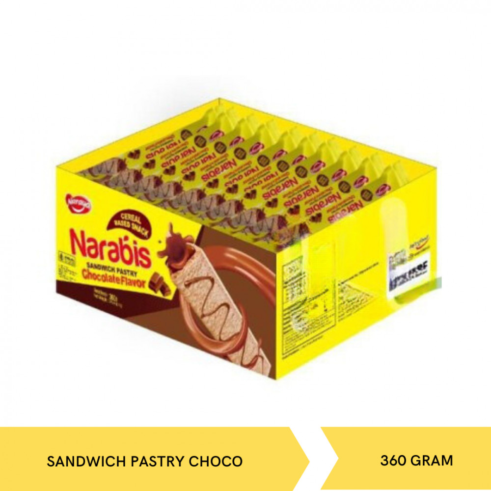Mega Swalayan - NARABIS SANDWICH PASTRY CHOCO 360GX20