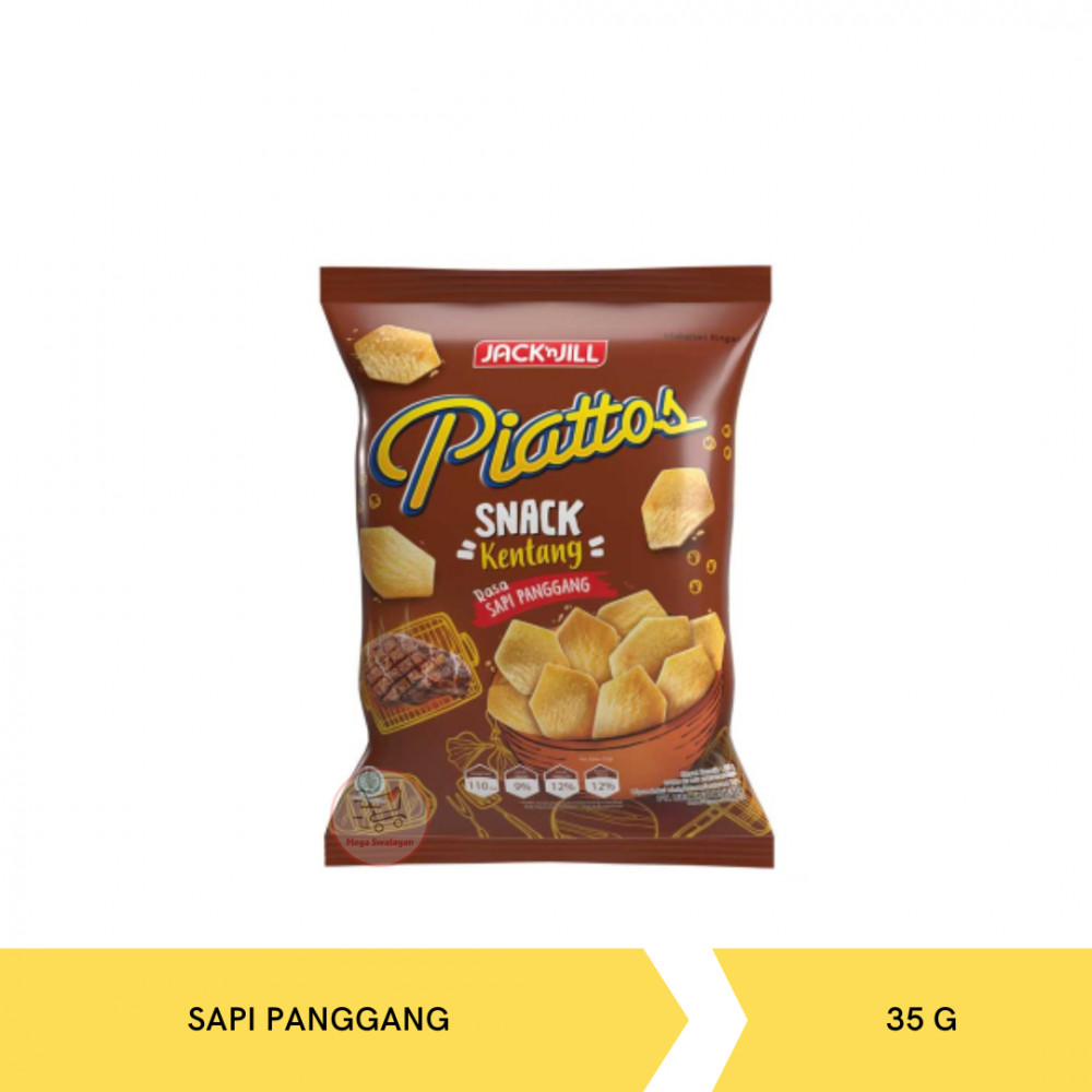 Mega Swalayan - PIATTOS SNACK KENTANG SAPI PANGGANG 35G