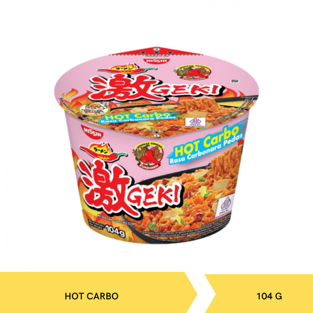 Mega Swalayan - NISSIN GEKI HOT CARBO BOWL 104G X 12