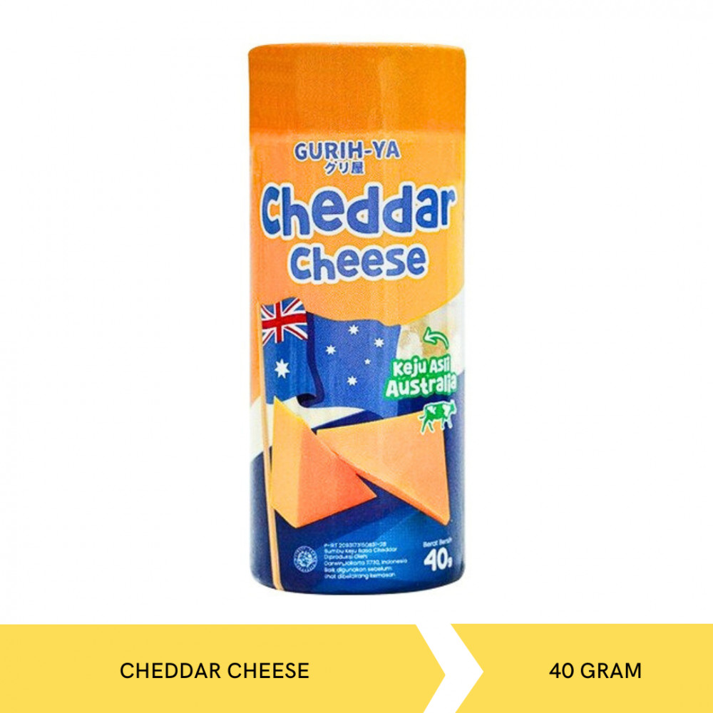 Mega Swalayan - GURIH-YA CHEDDAR CHEESE BTL 40G X 12