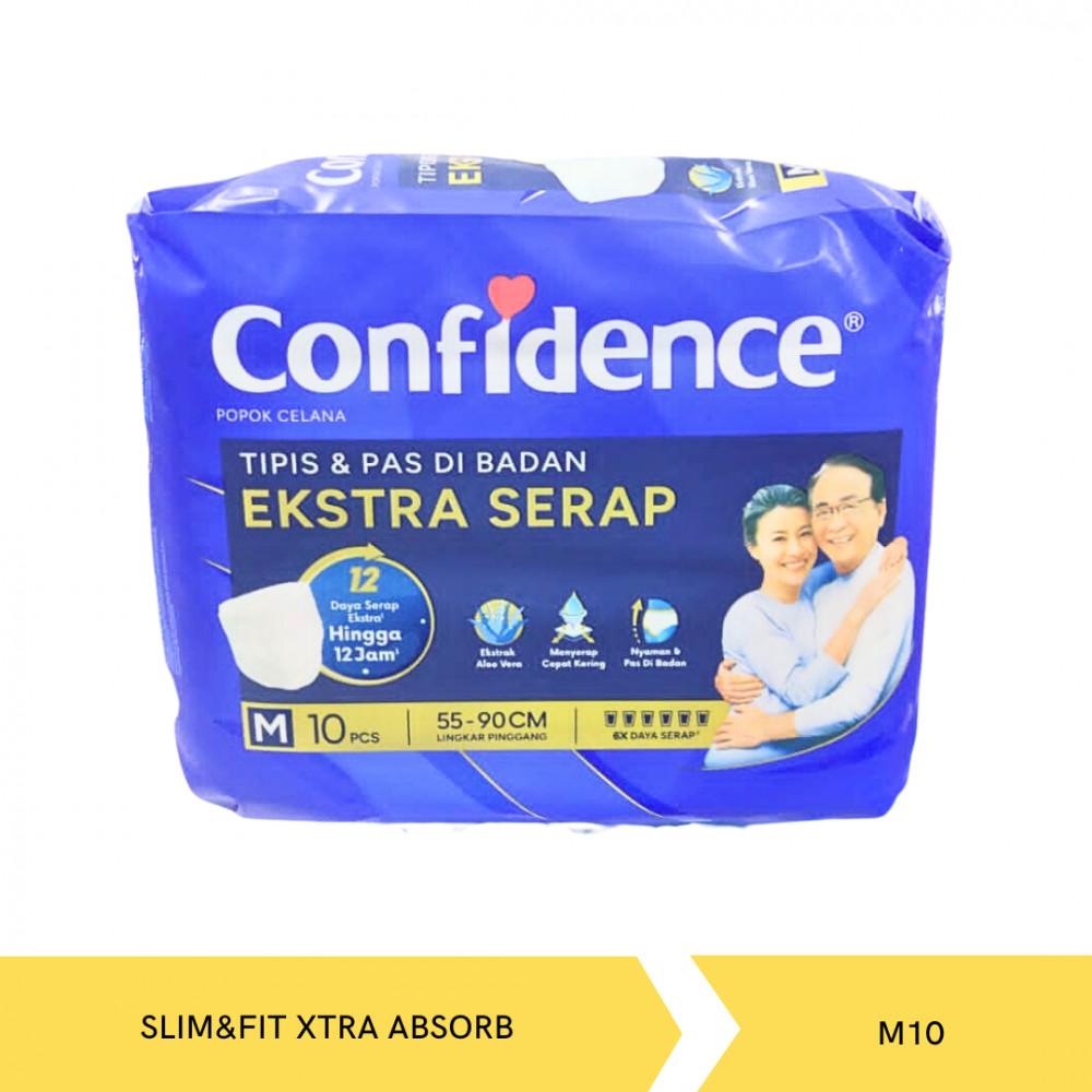 Mega Swalayan - CONFIDENCE ADULT PANTS SLIM&FIT EXT ABSORB M10 X 8