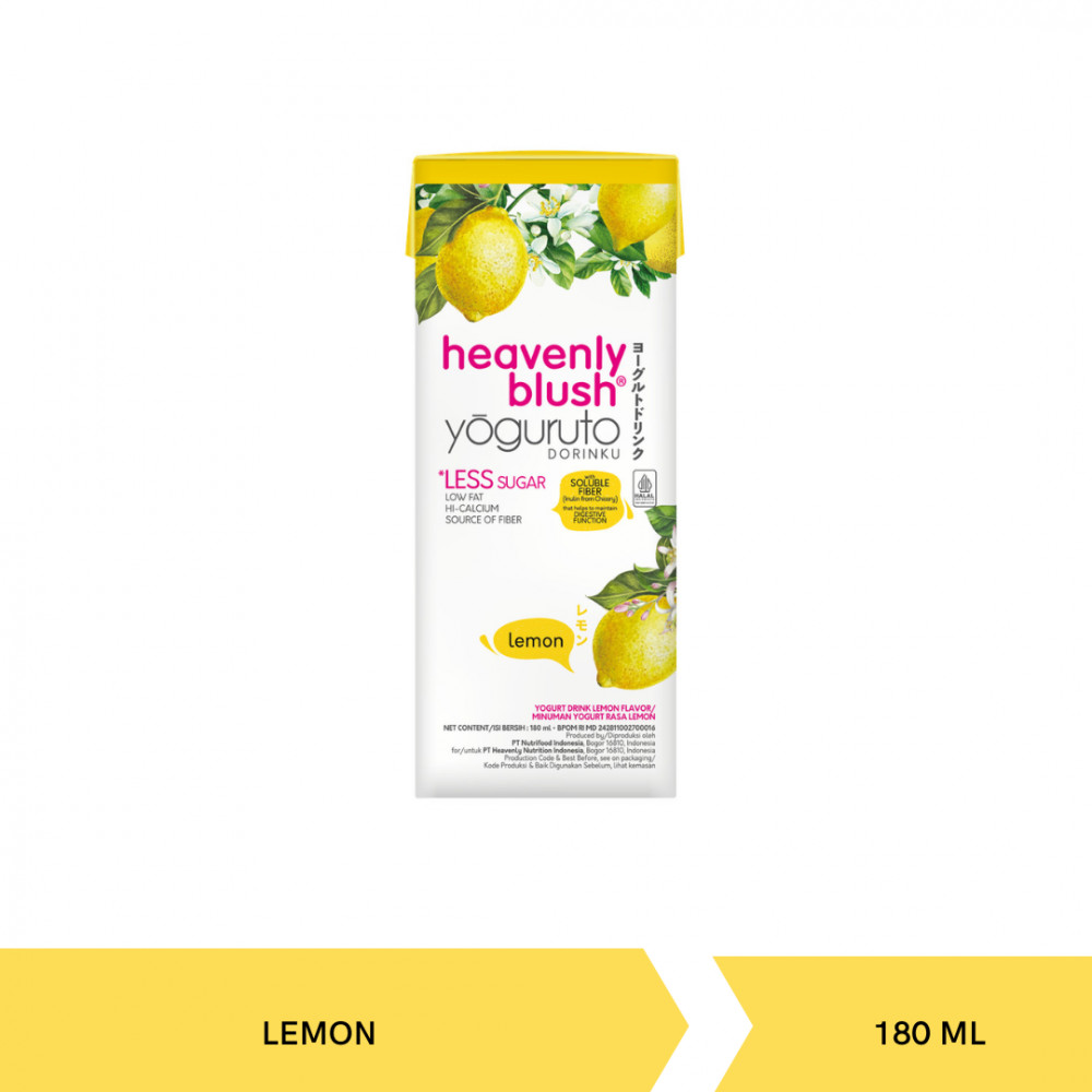 Mega Swalayan - HEAVENLY BL YOGURUTO LEMON 180MLX 24