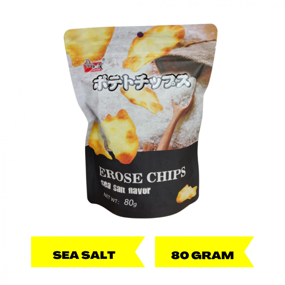 Mega Swalayan - WISHTREE EROSE CHIPS SEA SALT 80G X 24-DNR