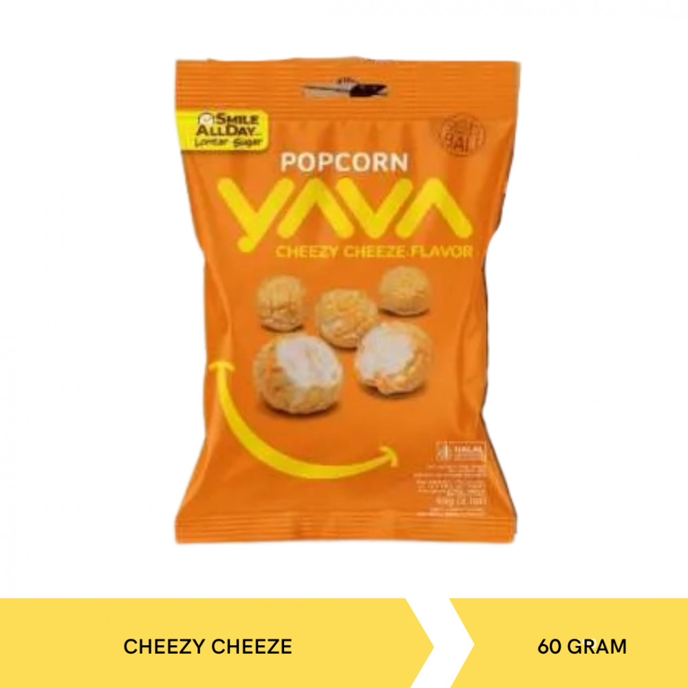 Mega Swalayan - YAVA POPCORN CHEEZY CHEEZE 60G X 12