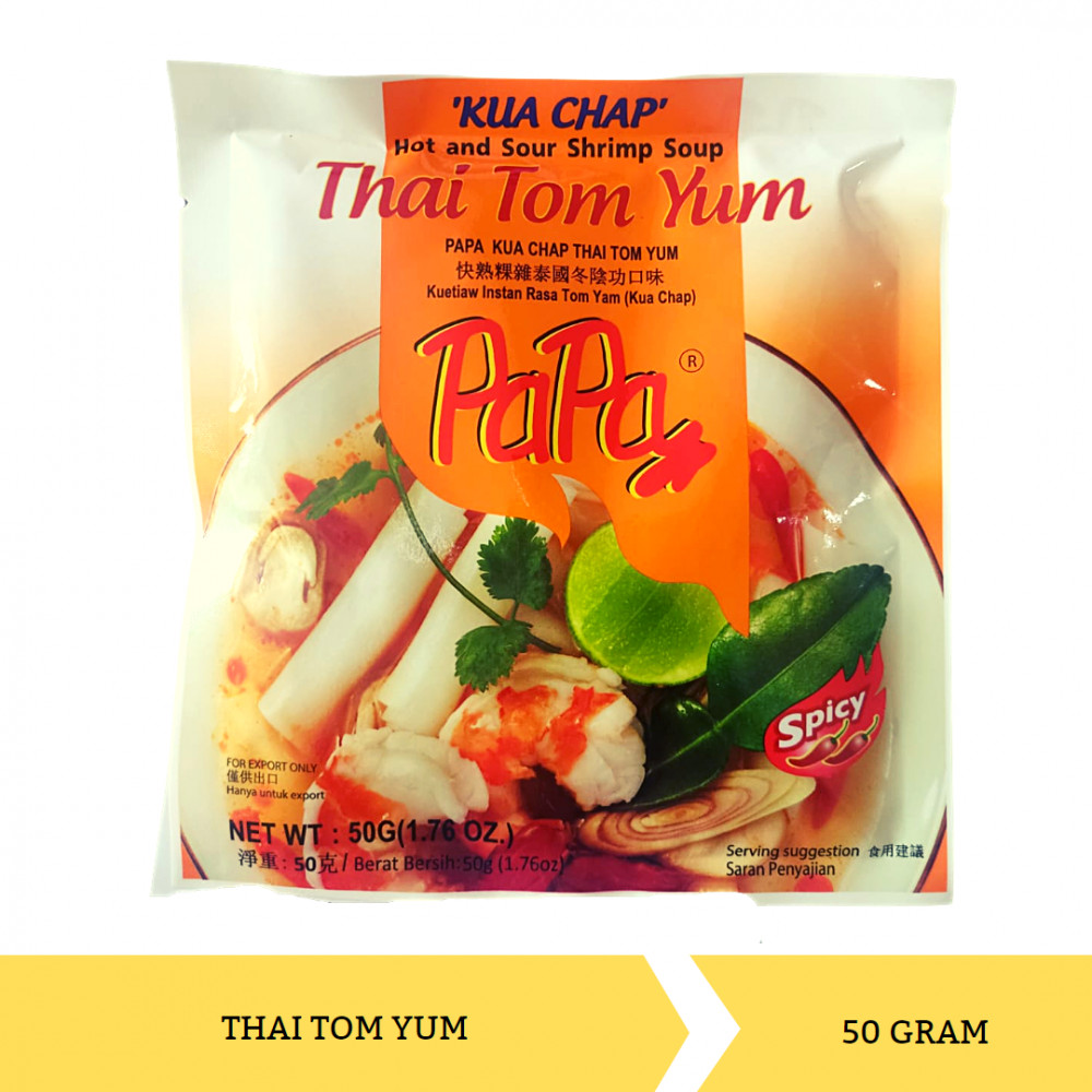 Mega Swalayan - PAPA KUA CHAP THAI TOMYUM 50G X 30