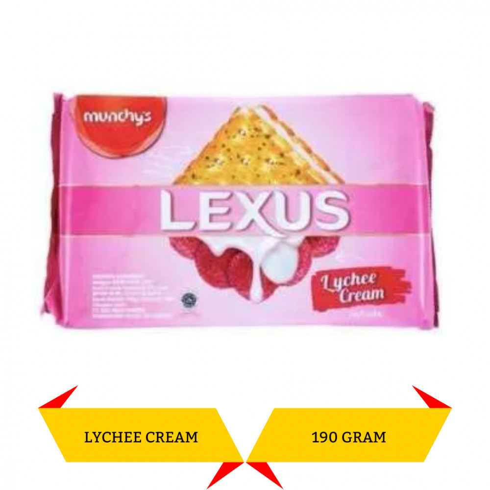 Mega Swalayan - LEXUS SANDWICH LYCHEE 190G X 12